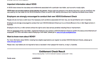 Visa Entitlement Verification Online (VEVO) - Auswärtiges Amt
